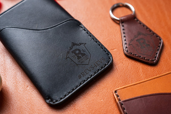 Bespoke Handmade Leather Card Holder - Handmade in Wales - J.H. Leather