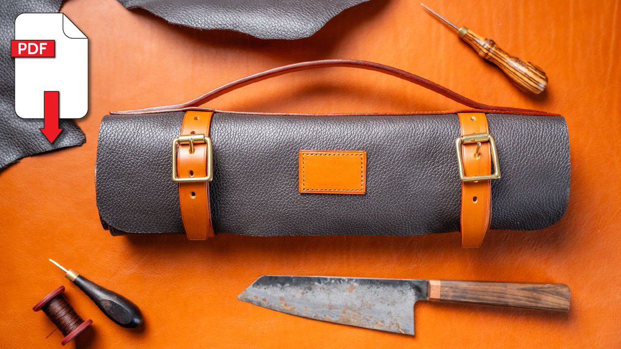 Leather Tool Roll PDF Pattern Pack - J.H. Leather